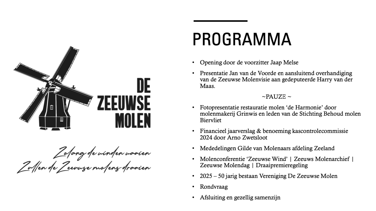 Terugblik voorjaarsvergadering Vereniging De Zeeuwse Molen - De Zeeuwse ...